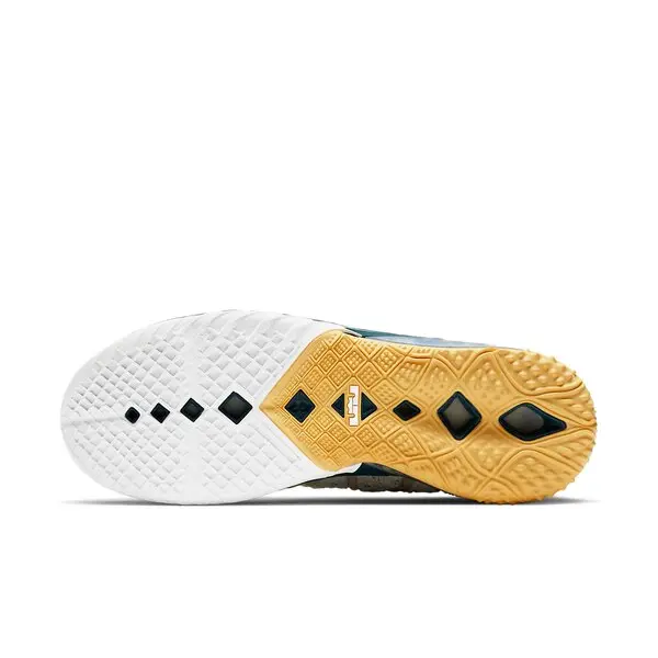 Nike Lebron 18 "reflections Flip" High Top Sneakers - White/blue/yellow