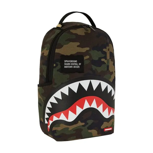 SPRAYGROUND Shark Central Camo Dlxs Backpack - Multicolor
