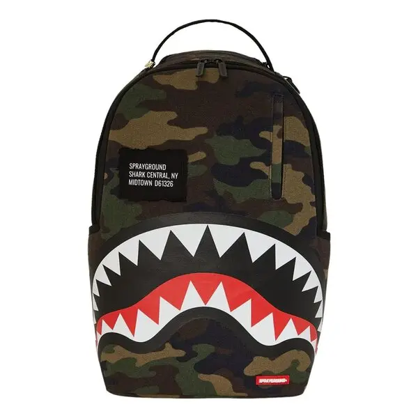 SPRAYGROUND Shark Central Camo Dlxs Backpack - Multicolor