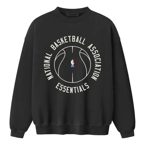 Fear Of God X Nba X Barkley Hendricks 90s Crewneck - Faded Black