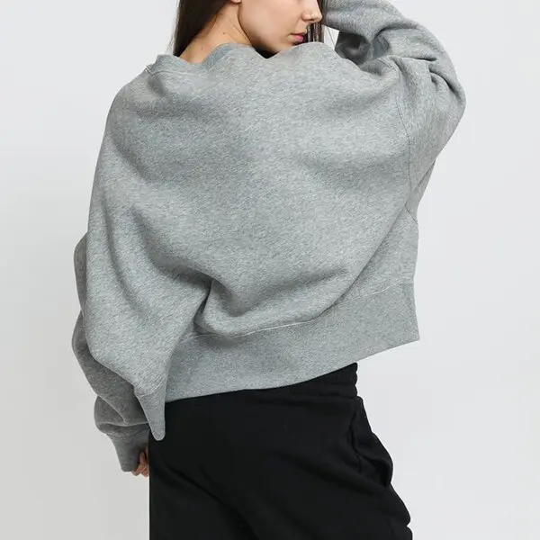 Nike Logo Fleece Pullover - Grey