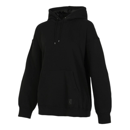 JORDAN Air Flight Fleece Pullover Hoodie - Black