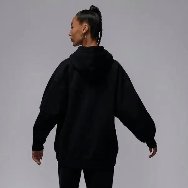 JORDAN Air Flight Fleece Pullover Hoodie - Black