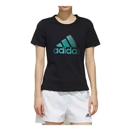 Adidas Alphabet Logo Short Sleeve T-shirt - Black