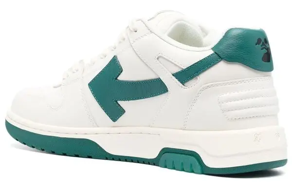 Off-White Out Of Office Low-top Sneakers - Green/white