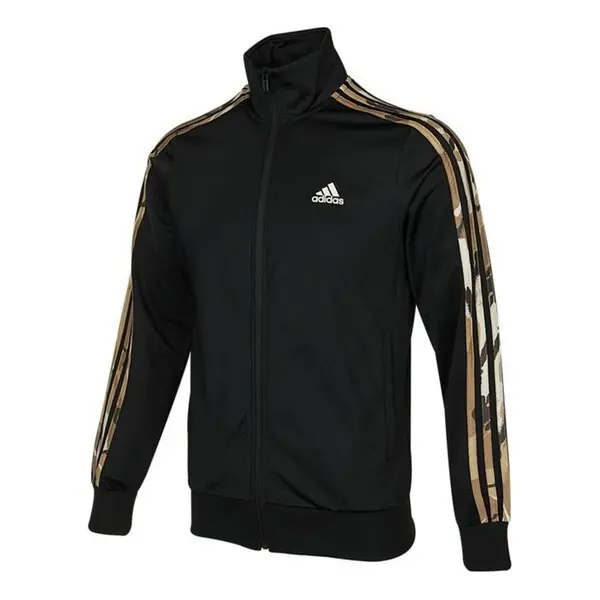 Adidas 3-stripes Tric Camouflage Track Jacket - Black