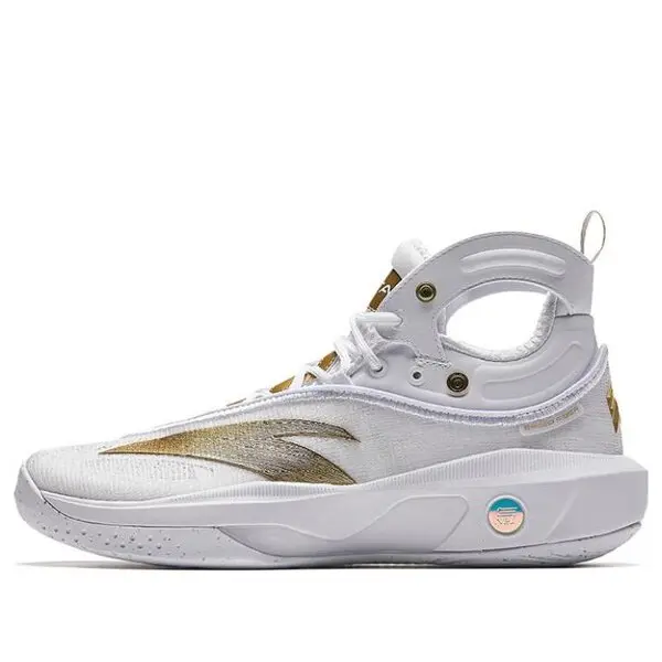 ANTA Klay Thompson High Top Sneakers - White/gold