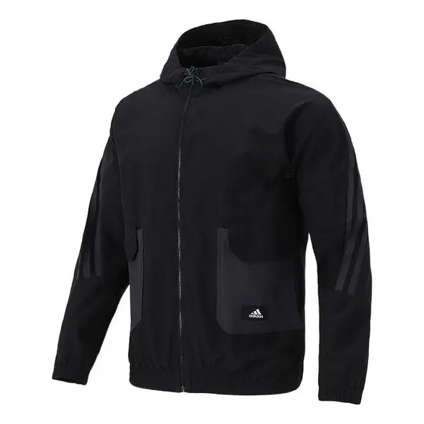 Adidas Hooded Logo Jacket - Multi-color