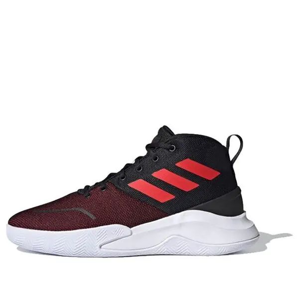 Adidas Ownthegame Mid Top Basketball Sneakers - Black/white/red