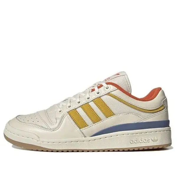 Adidas Wood Wood X Forum Low "off White Yellow" Sneakers - White/yellow/blue
