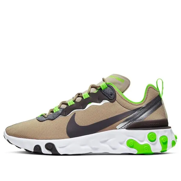 Nike React Element 55 Cq4600-201 Sneakers - Brown/green