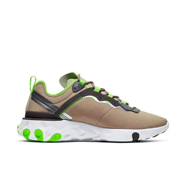 Nike React Element 55 Cq4600-201 Sneakers - Brown/green