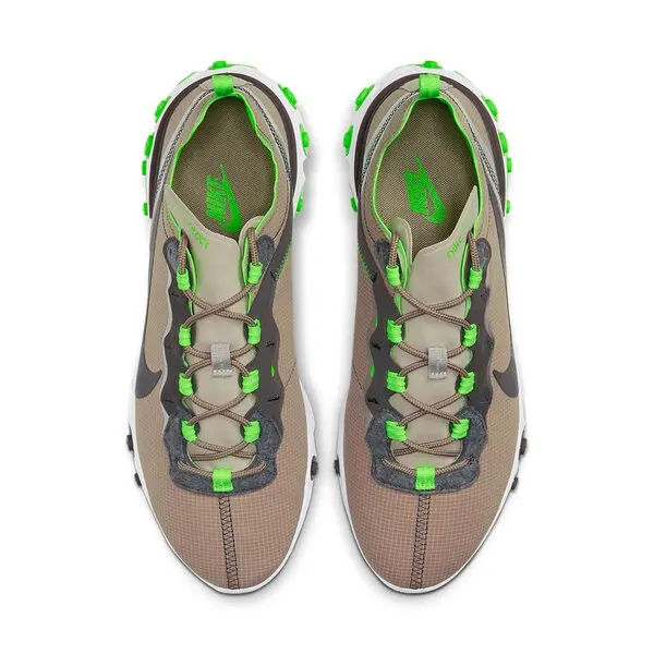 Nike React Element 55 Cq4600-201 Sneakers - Brown/green