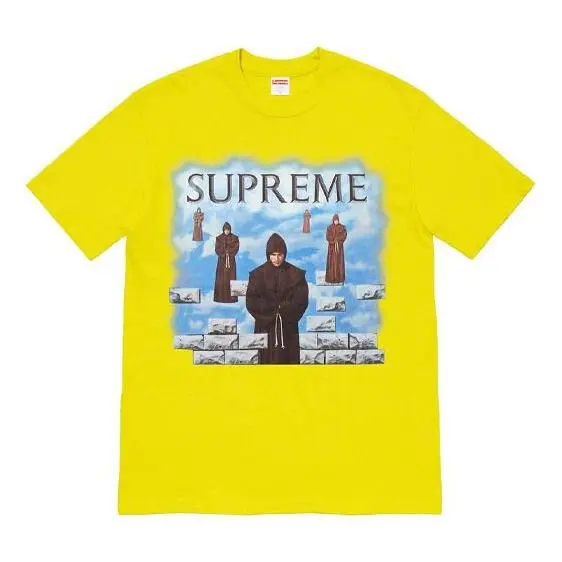 Supreme Fw19 Week 1 Levitation Tee Printing Short Sleeve - Yellow