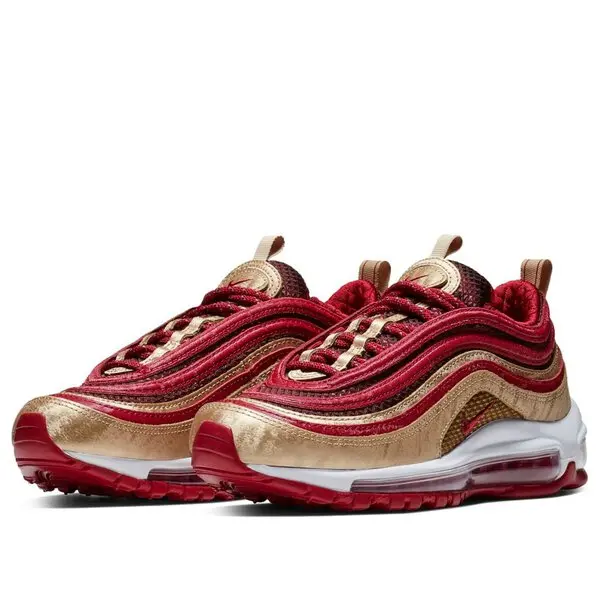 Nike Max 97 Qs Sneakers - Gold/red