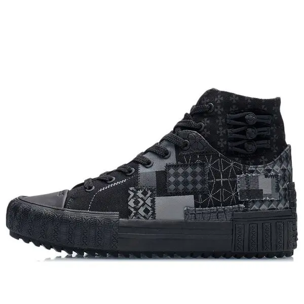 LI-NING Cf Wuxing Canvas Hi Shoes - Black/grey