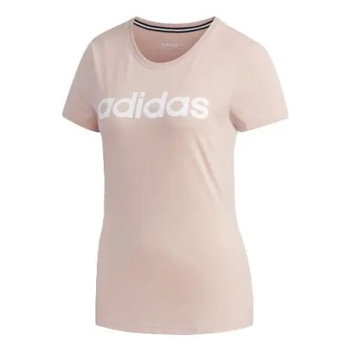 Adidas Neo Round Neck Sports Short Sleeve T-shirt - Pink