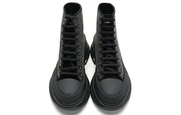 Alexander McQueen Studded Lace-up Boots