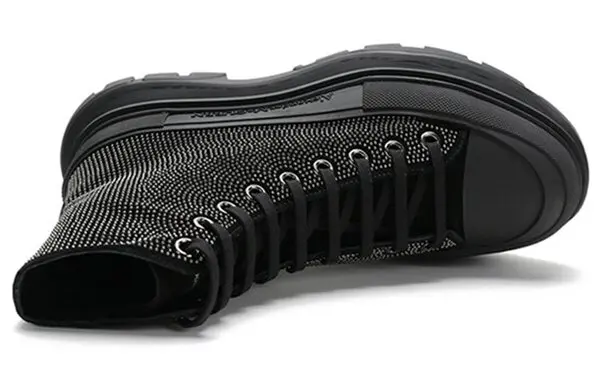 Alexander McQueen Studded Lace-up Boots