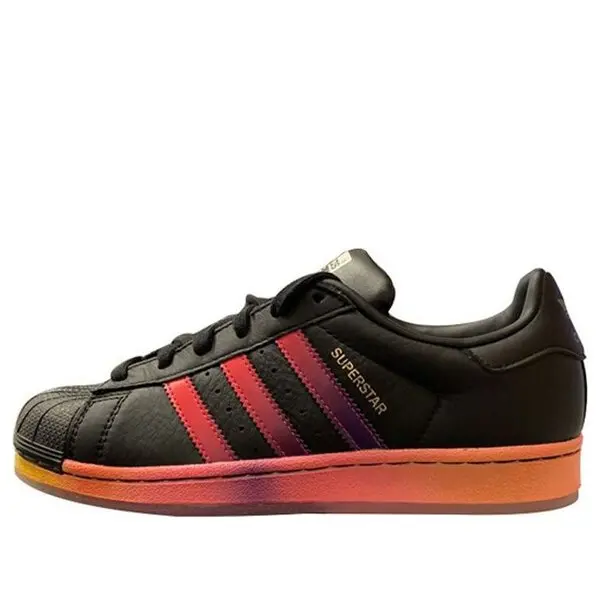Adidas Originals Superstar Low Top Sneakers - Black/red