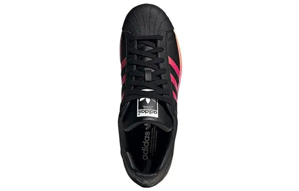Adidas Originals Superstar Low Top Sneakers - Black/red