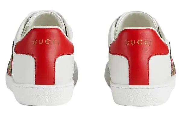 Gucci Ace Tiger Patch Sneakers - White/green/red