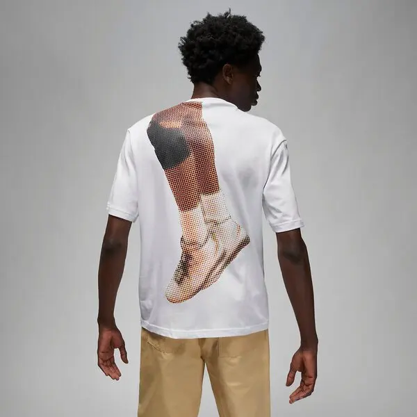 JORDAN Flight Heritage 85 T-shirt 'white - White/black
