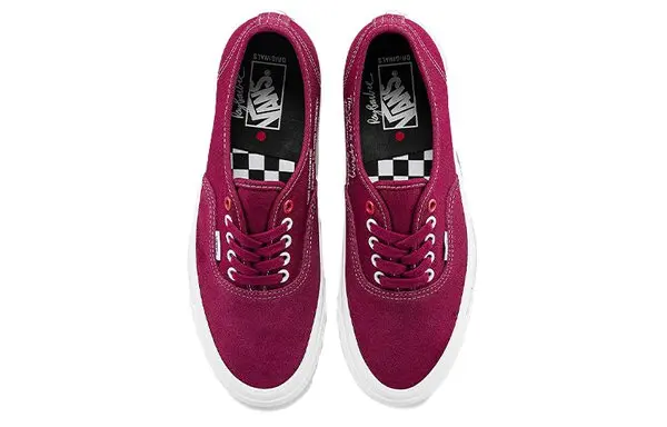VANS Authentic Lx "capturing The Journey" Collaboration - Dark Red
