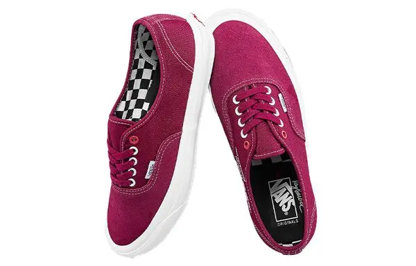 VANS Authentic Lx "capturing The Journey" Collaboration - Dark Red