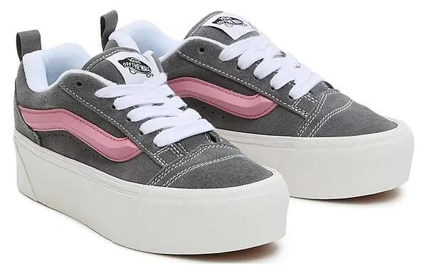 VANS Knu Stack Platform Sneakers - Lollipop/grey