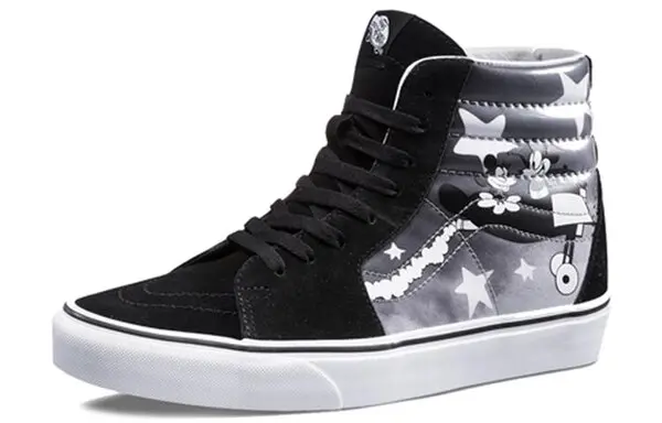 VANS Disney X Sk8-hi 'plane Crazy' High Top Sneakers - Black