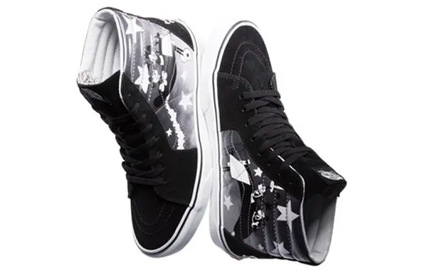 VANS Disney X Sk8-hi 'plane Crazy' High Top Sneakers - Black