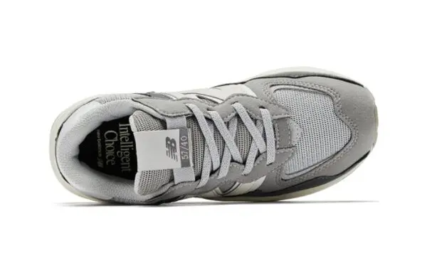 NEW BALANCE 57/40 "grey White" Retro Low Top Sneakers - Gray/white