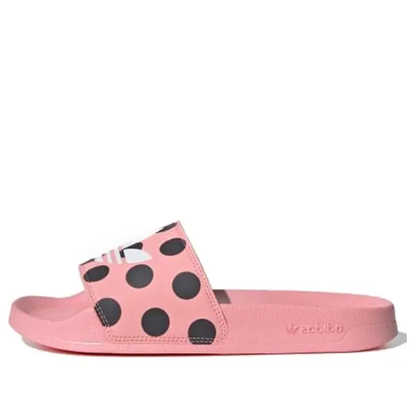 Adidas Adilette Lite Slides Polka Dot - Pink/black