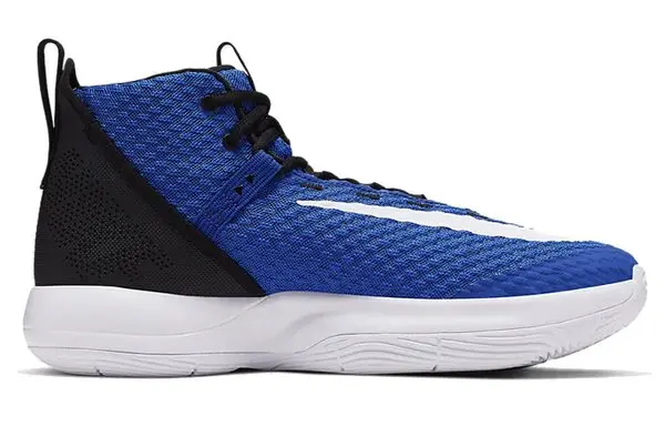 Nike Zoom Rize Team Mid Top Basketball Sneakers - Blue/black/white