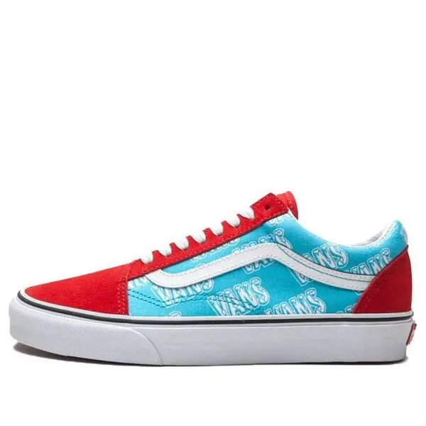 VANS Old Skool 'retro Mart' Sneakers - Red/blue