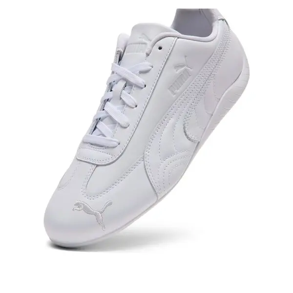 PUMA Speedcat Full Leather Sneakers - White/feather Gray