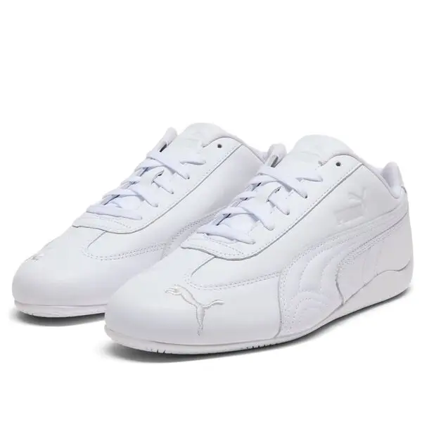 PUMA Speedcat Full Leather Sneakers - White/feather Gray