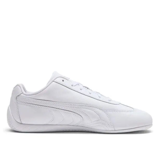 PUMA Speedcat Full Leather Sneakers - White/feather Gray