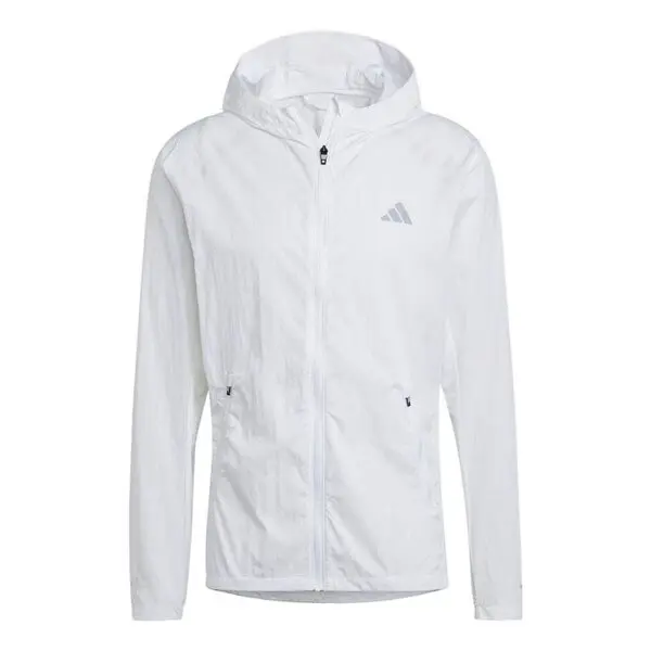 Adidas Marathon Running Jacket - White