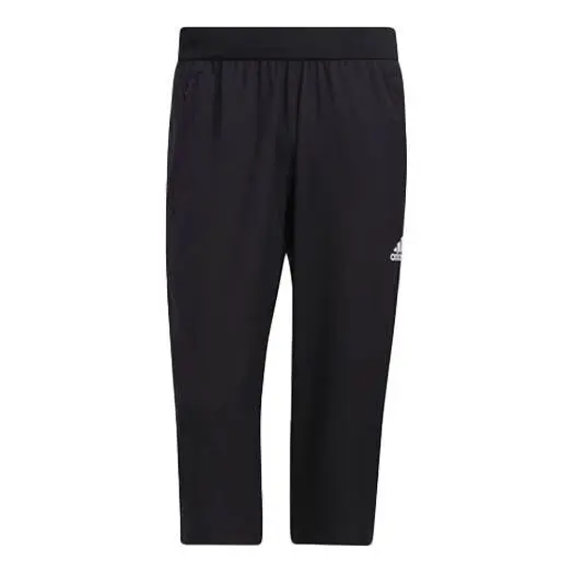 Adidas Aero3s Capri Pb Training Sports Cropped Pants - Black