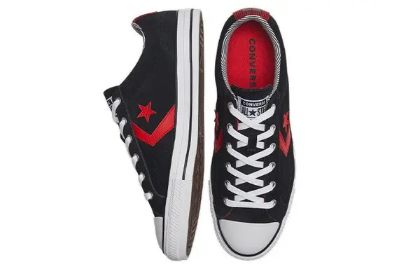 CONVERSE Star Player Low Top Sneakers - Black/red