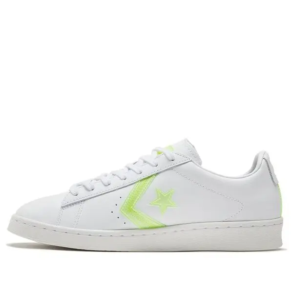 CONVERSE Pro Leather Low Top Sneakers - White/yellow