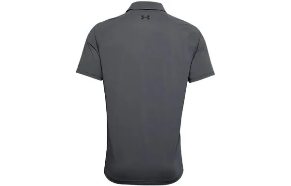 Under Armour Logo Pattern Loose Short Sleeve Polo Shirt Gray