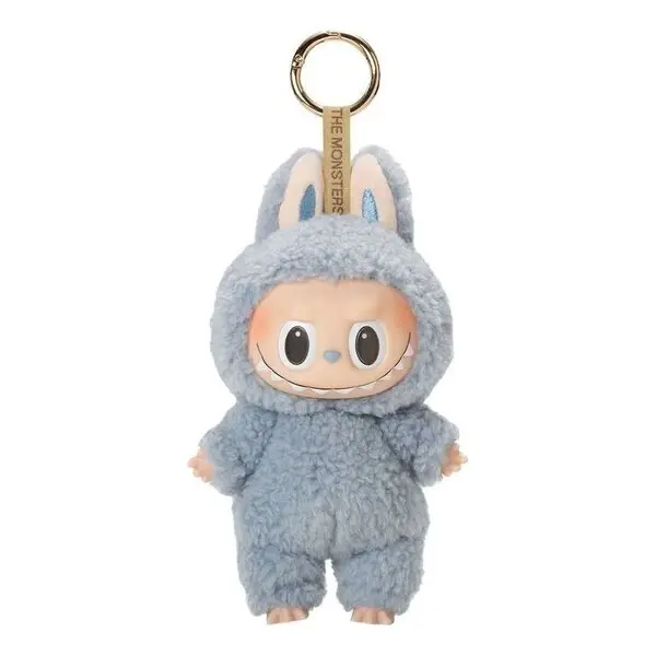 POP MART The Monsters Labubu 1.0 Tasty Macarons Pendant 'sea Salt Cocount - Blue