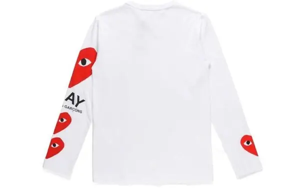 Play Comme Des Garcon Printed Sleeve Long-sleeve