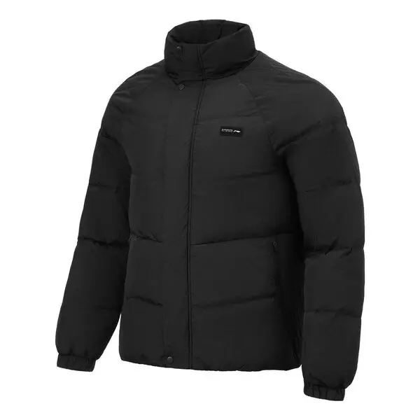 LI-NING Logo Padded Down Jacket - Black