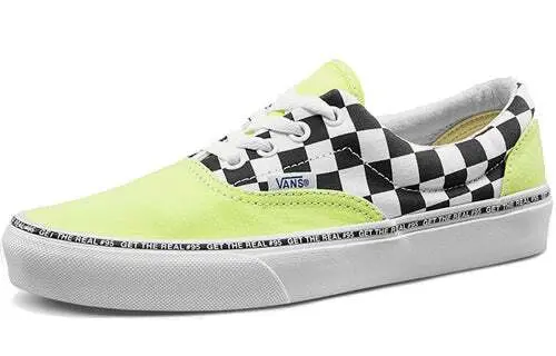 VANS Era Sunny Lime Checkerboard Low Top Sneakers