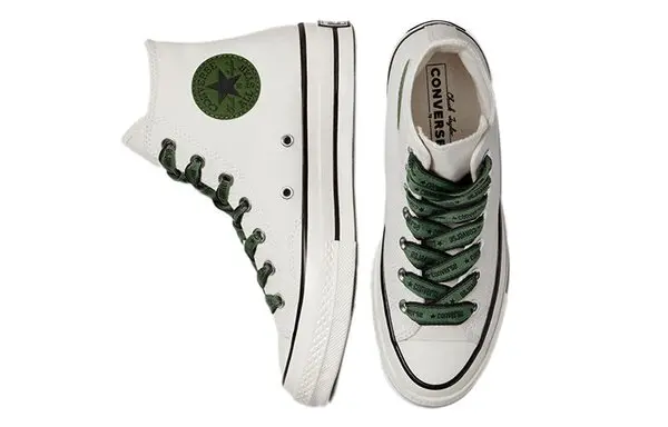 CONVERSE Chuck 70 Hi "wordmark Ribbon Laces" High Top Sneakers - White