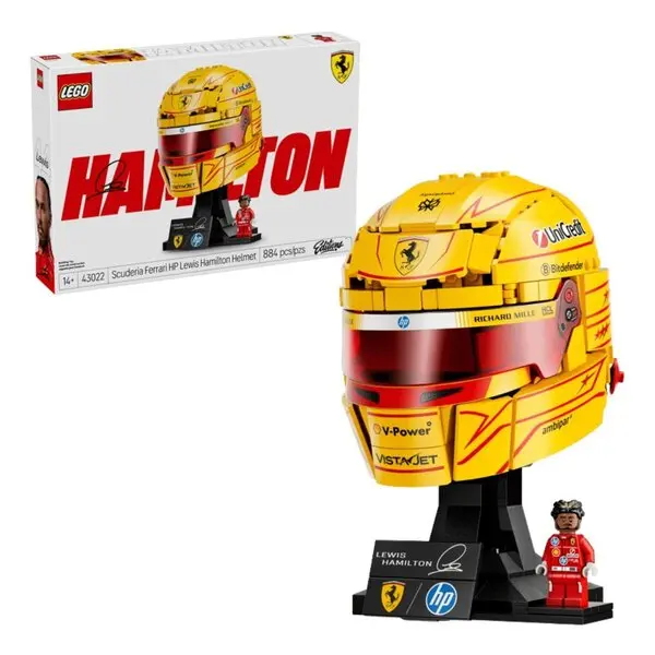 Lego Scuderia Ferrari Hp Lewis Hamilton Helmet - Multi-color
